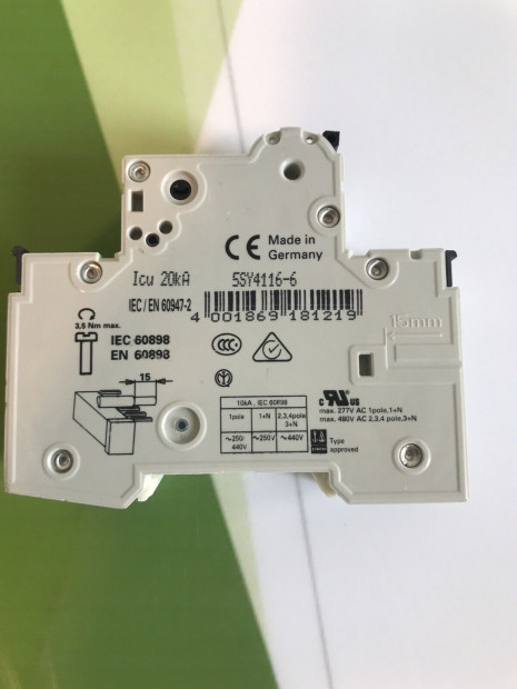 Siemens 5SY41 MCB B16