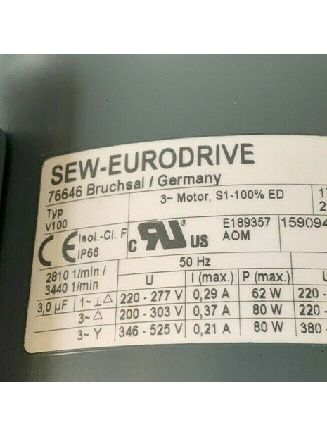 SEW-EURODRIVE 76646 BRUCHSAL V100