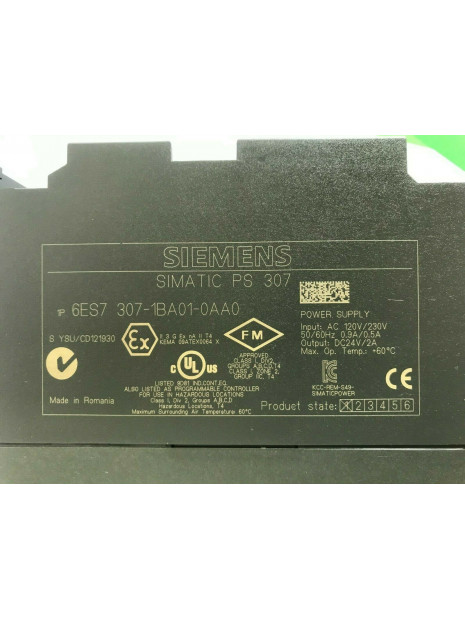 Siemens Simatic PS 307 6ES7 307-1BA01-0AA0